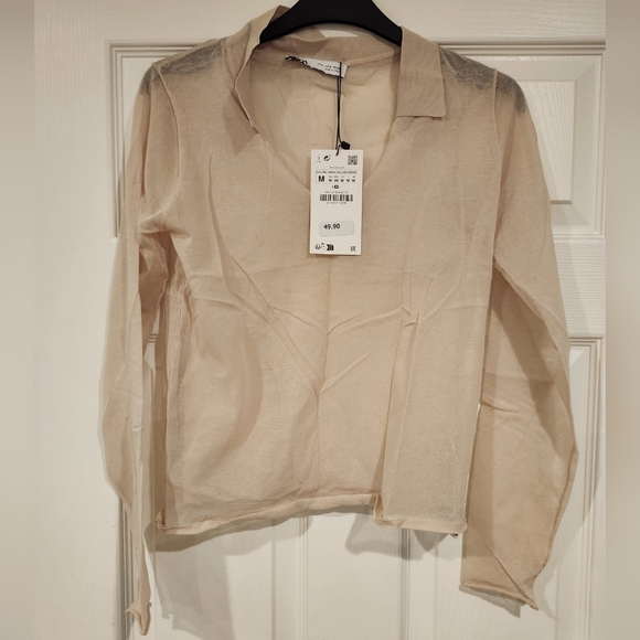 Zara | Tops | Zara Polo Shirt New | Poshmark